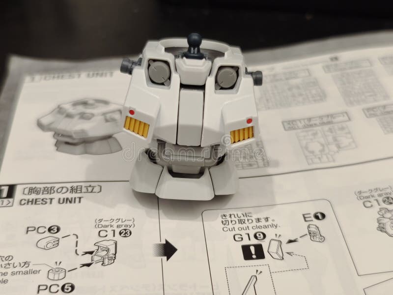 Tallgeese Gundam Figure Chest Editorial Stock Photo - Image of lighting ...