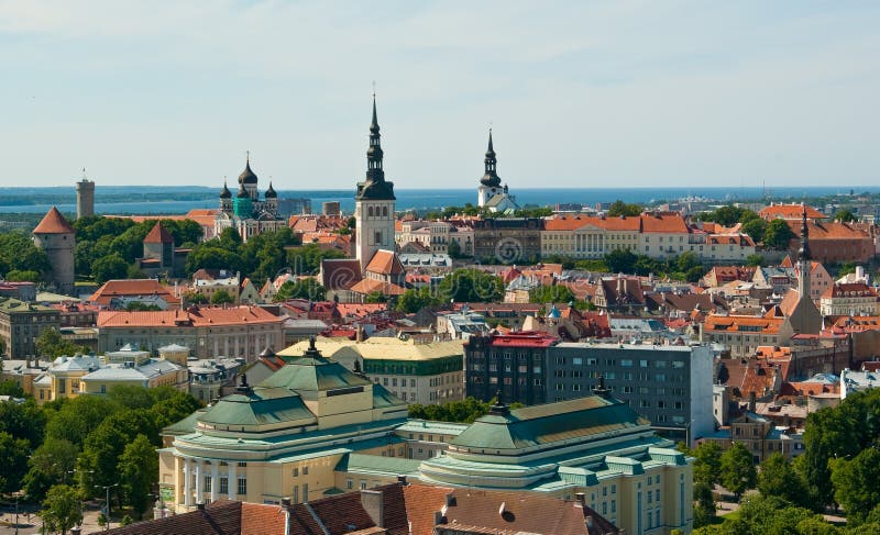 Tallin stock photo. Image of niguliste, view, long, tower - 14926910