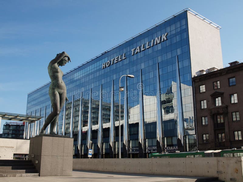 Tallinn city Hotel Tallink editorial stock image. Image of capital ...