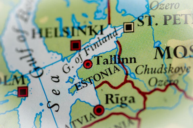 Tallinn, Estonia Highlighted on a World Map Stock Image - Image of ...