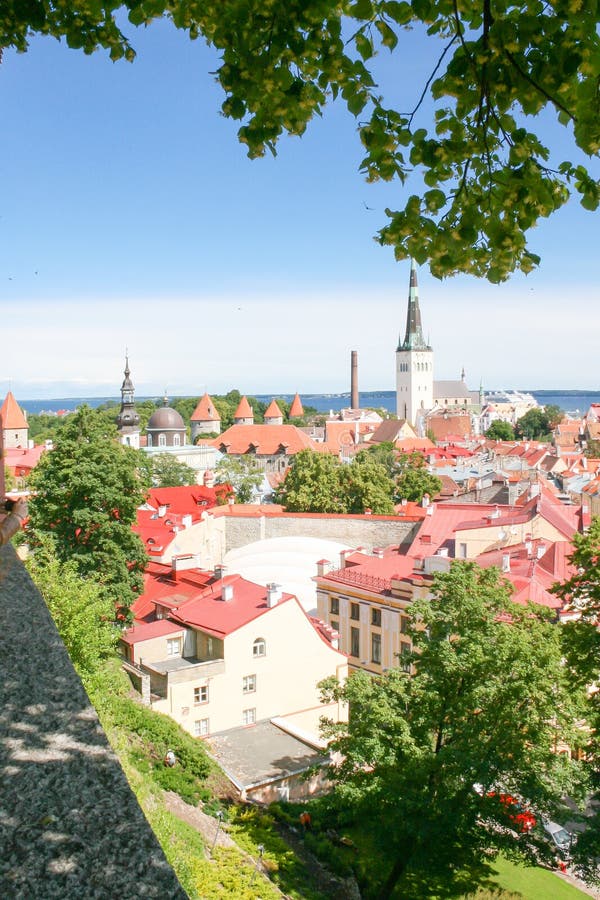 Tallinn Landmark stock image. Image of panorama, blue - 51260867