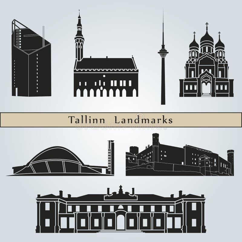 Helsinki Landmarks and Monuments Stock Vector - Illustration of finland ...