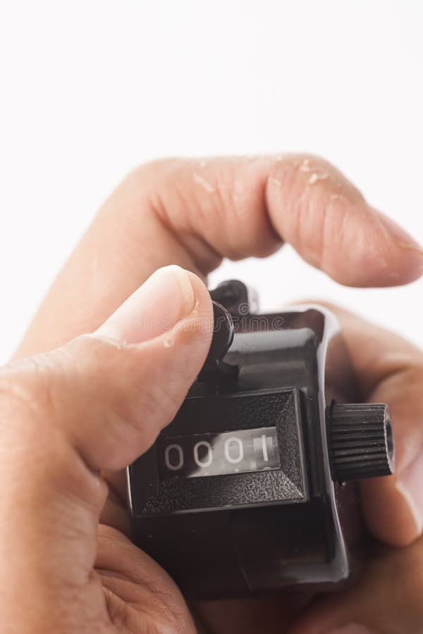 Tally counter stock photo. Image of expression, instrument - 189292200