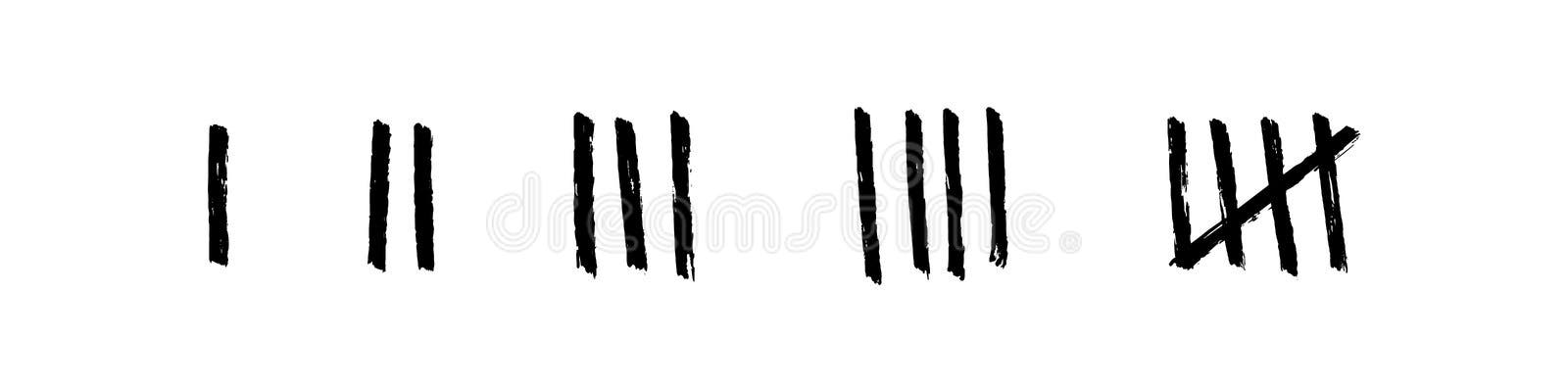 Tally Marks, Counting Signs Set 1-10 Stock Vector - Illustration of ... Tally Marks, Counting Signs Set 1-10 Stock Vector - Illustration of ...