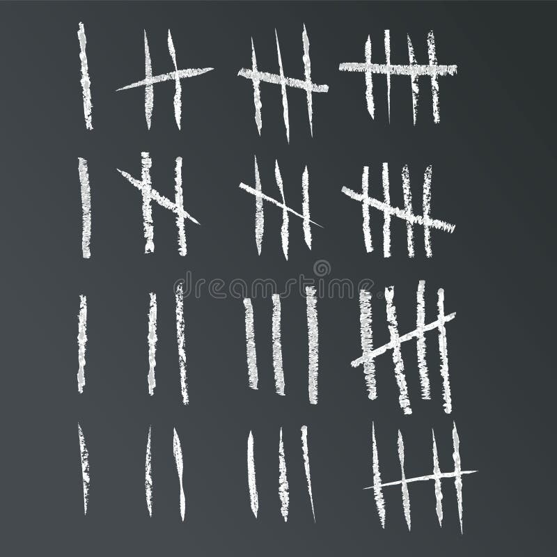 Tally Marks. Counting Chalk Signs on the Walls of the Prison. Notches ... Tally Marks. Counting Chalk Signs on the Walls of the Prison. Notches ...