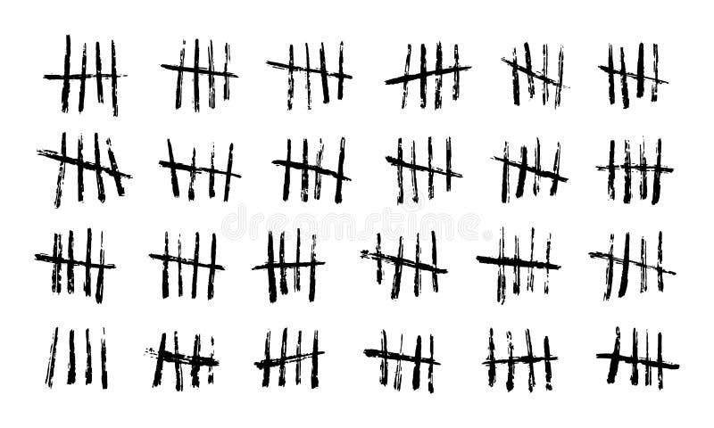 Tally Marks, Prison Wall Day Counting Signs Stock Vector - Illustration ... Tally Marks, Prison Wall Day Counting Signs Stock Vector - Illustration ...