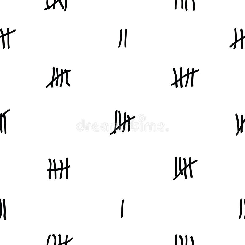 Tally Marks Seamless Pattern Background Icon Stock Vector ... Tally Marks Seamless Pattern Background Icon Stock Vector ...