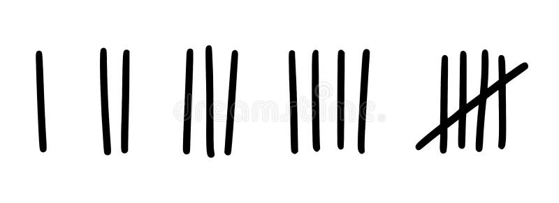 Tally Marks To Count Days in Prison. Tally Marks for Math Lessons ...