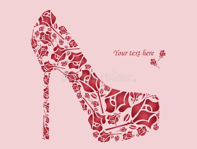 Talon rouge illustration stock. Illustration du postcard - 18160358