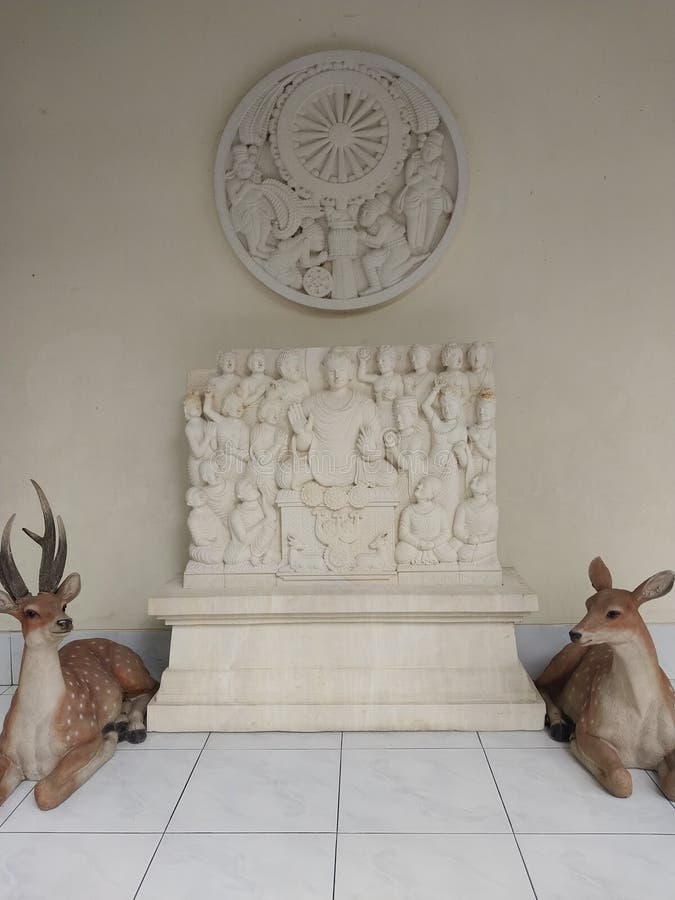 Taman Rusa in Mendut stock image. Image of carving, taman - 269275207