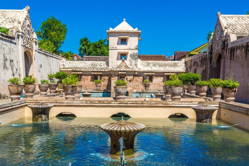 Taman Sari water palace stock photo. Image of bathing - 261906684