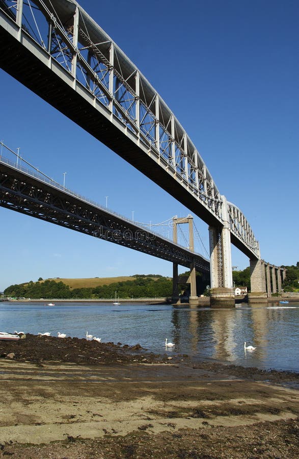 Tamar Bridge stock image. Image of plymouth, steel, bridge - 1022257