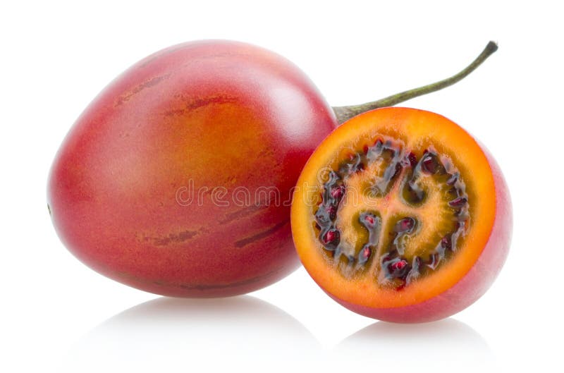 Tamarillo stock image. Image of ripe, isolated, reflection - 17857367