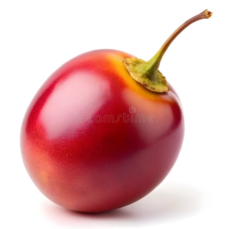 Tamarillo Fruit Isolated on White Background Stock Illustration ...