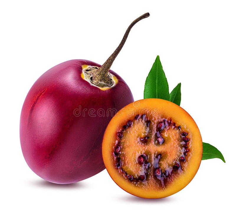 Tamarillo Isolated on White Stock Photo - Image of solanum, tropical ...
