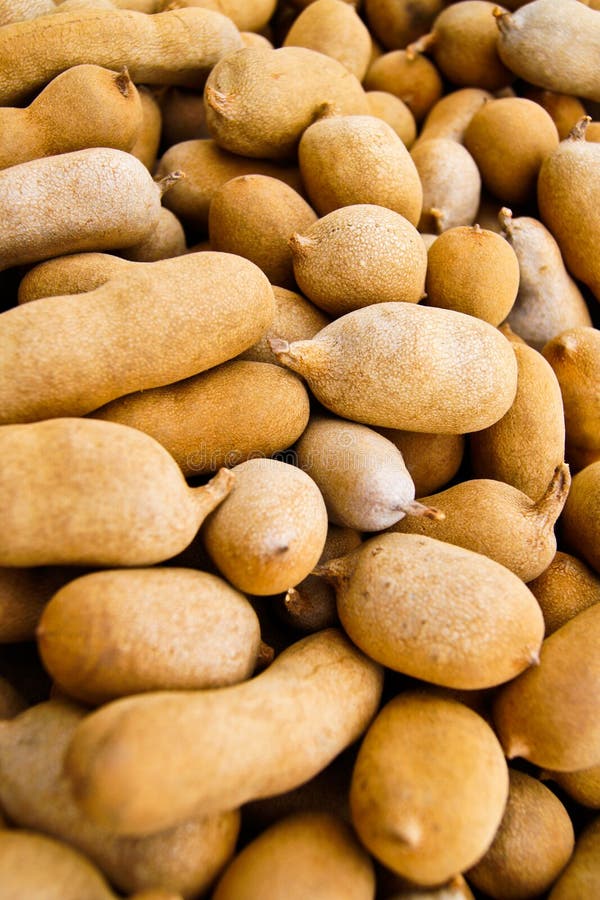 Pile of Tamarind in Cambodian Market Stock Photo - Image of display ...