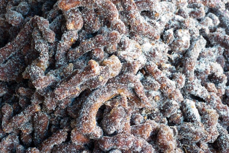 Tamarind Mixed with Granulated Sugar and Salt, Close Up Stock Image ...