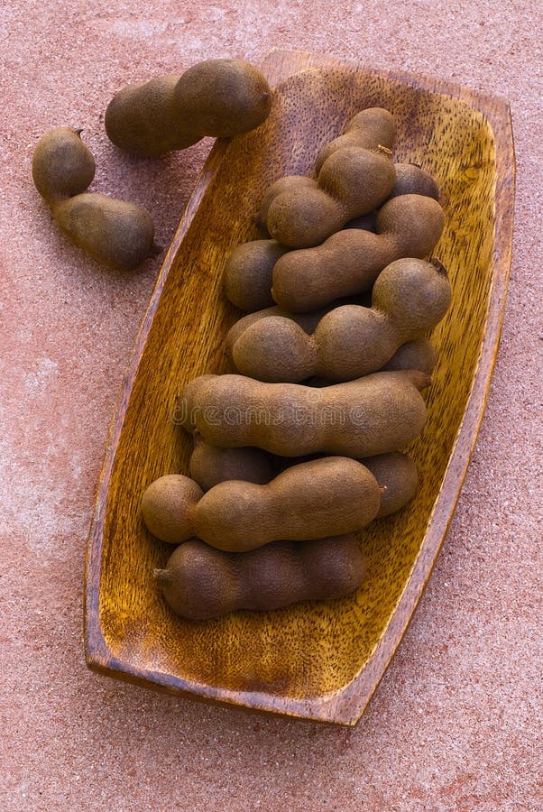 Tamarind Pods (Tamarindus Indica) Stock Photo - Image of food ...