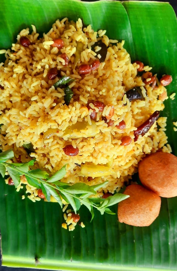 Tamarind Rice India Traditional Food Stock Image - Image of tamarind ...