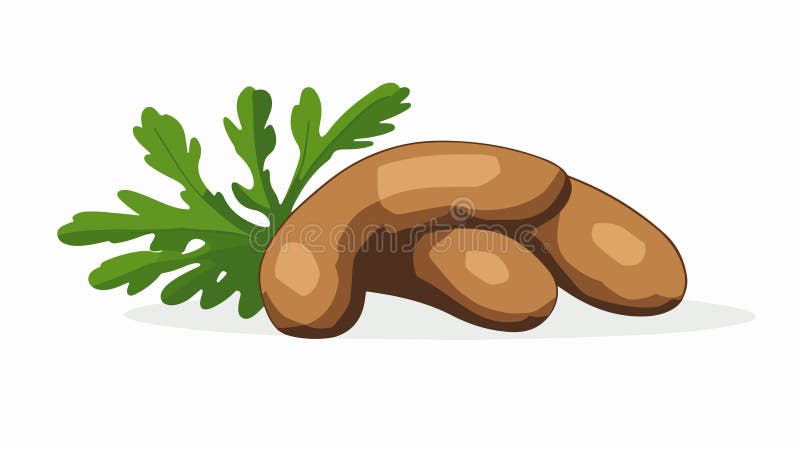 Detailed Tamarind Vector Illustration on White Background for Graphic ...