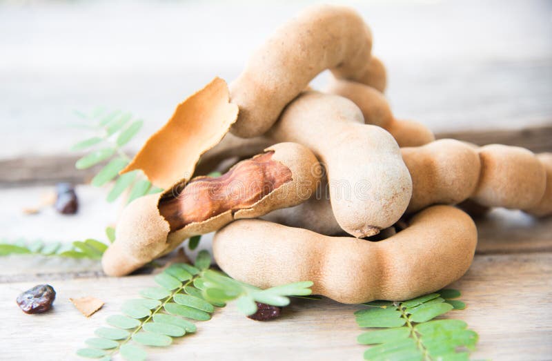 Tamarind on wood texture. stock image. Image of pulp - 109125451