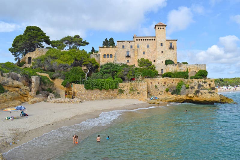Tamarit Castle Tarragona Spain Editorial Photography - Image of towers ...