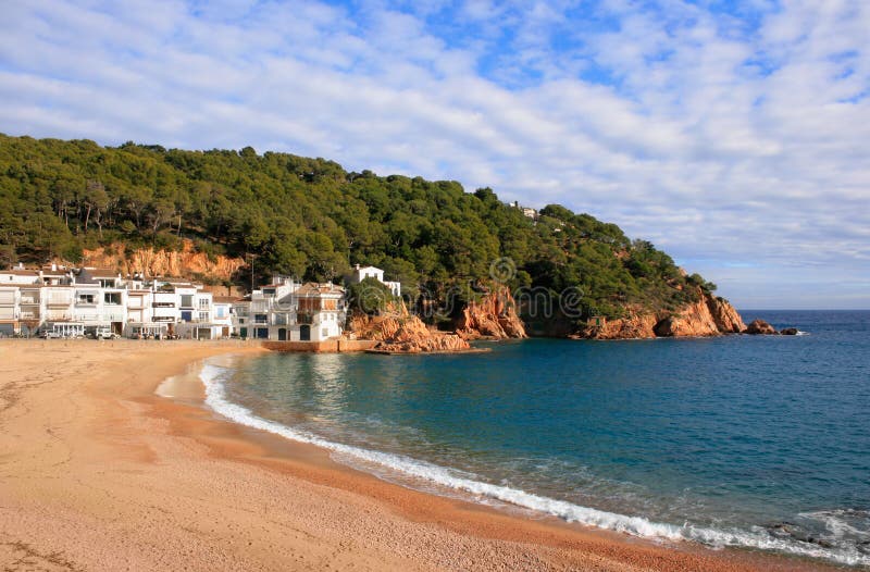 Tamariu Beach (Costa Brava, Spain) Stock Photo - Image of scenics ...