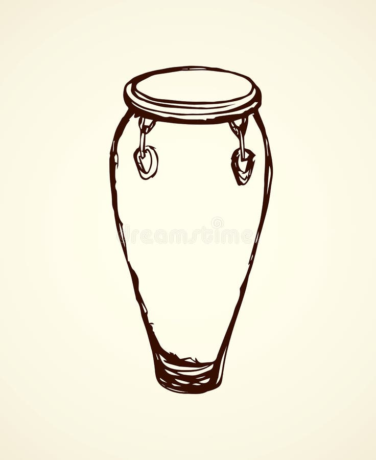 Tambor Africano Gráfico Del Vector Ilustración del Vector - Ilustración ...