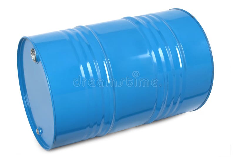 Tambor azul do metal imagem de stock. Imagem de metal - 23959697