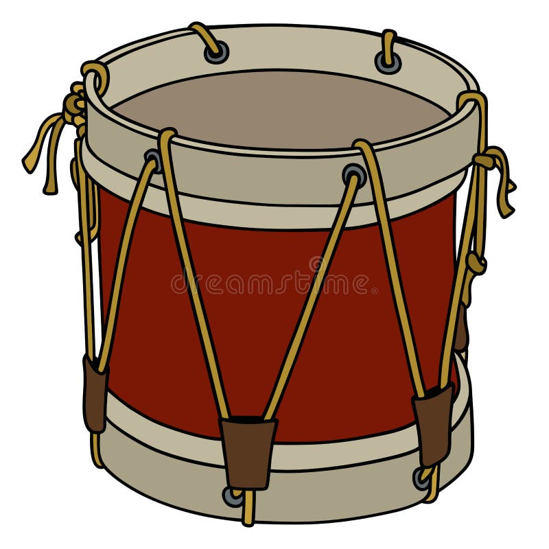 Tambor militar viejo ilustración del vector. Ilustración de tambor ...