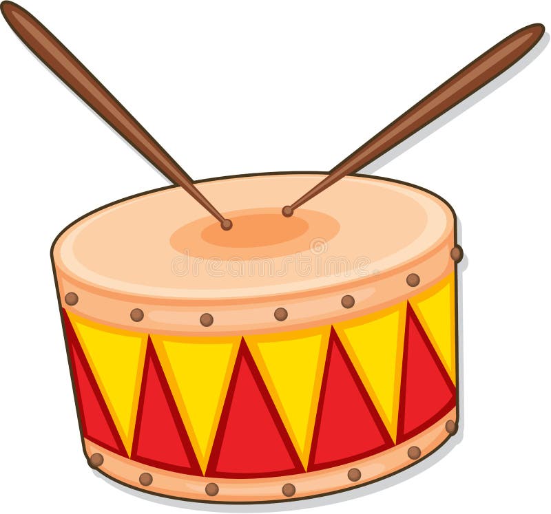 Tambour illustration de vecteur. Illustration du coloré - 17150807