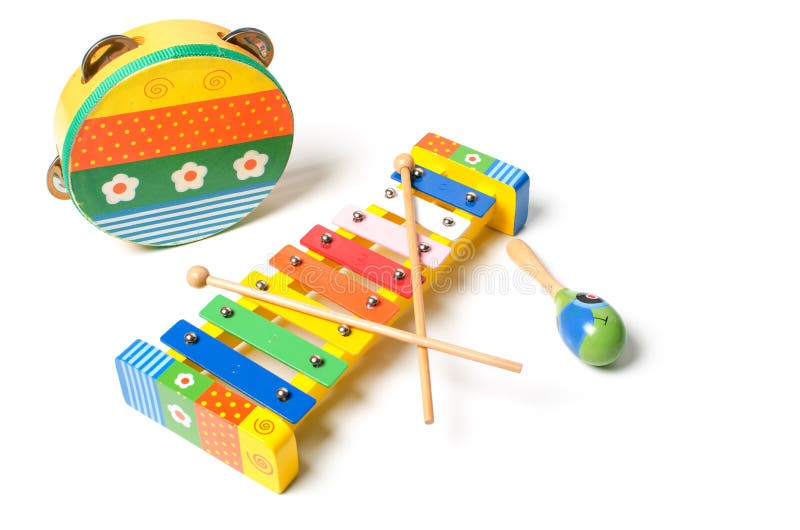 Kids Musical Instruments Collection Stock Image - Image of orchestra ...