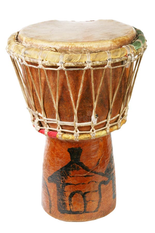 Originale Tamburo Djembe Africano Immagine Stock - Immagine di beige ...