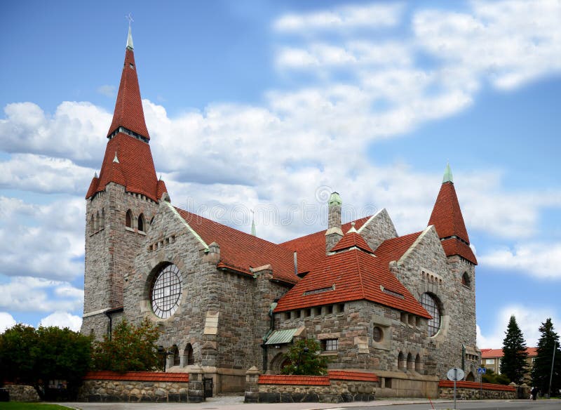 Tammerfors domkyrka fotografering för bildbyråer. Bild av nordiskt ...