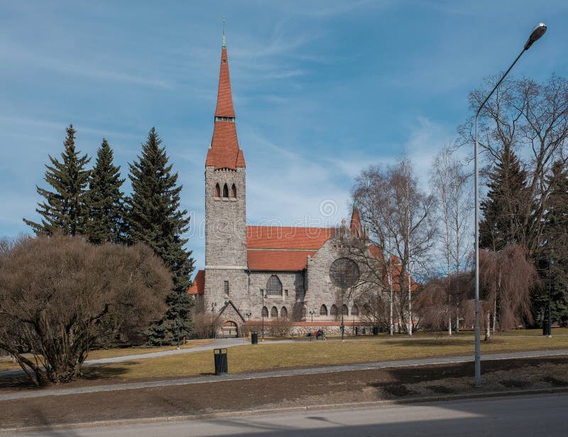 Tammerfors domkyrkaaltare redaktionell foto. Bild av arkitektur - 81979125