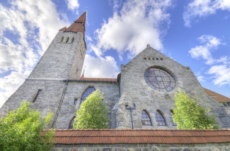 Tammerfors Domkyrka, Finland Arkivfoto - Bild av horisontal, dagsljus ...