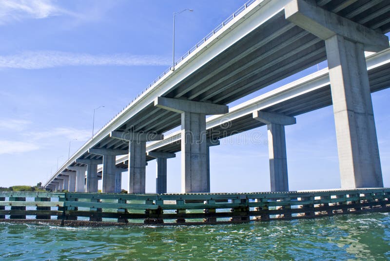 Tampa Bay Bridge stock photo. Image of tall, travel, concrete - 13825316