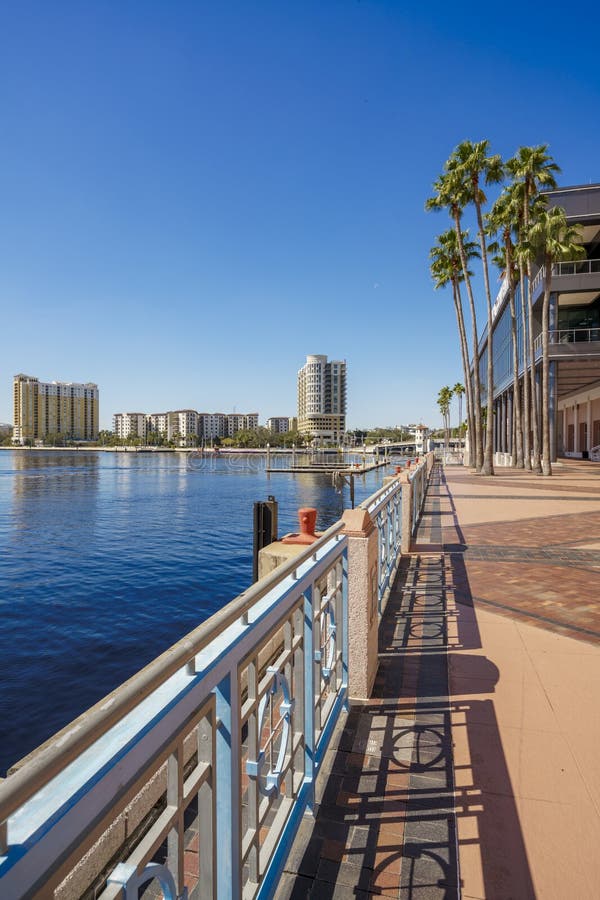 Tampa Riverwalk by Convention Center 2024 Editorial Image - Image of ...