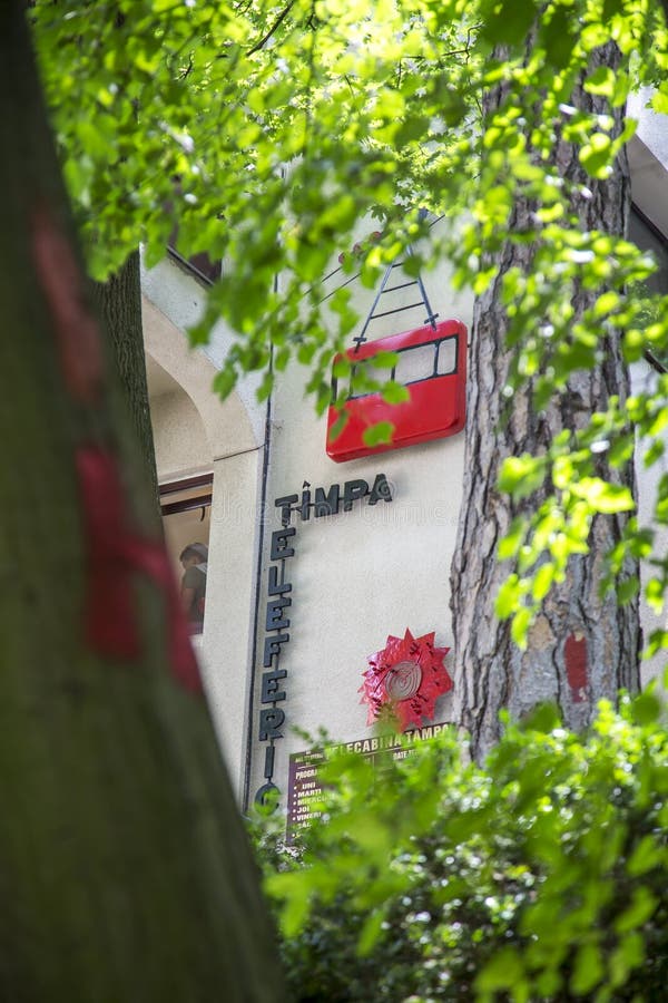 Tampa Teleferic Brasov editorial stock image. Image of visit - 129748104