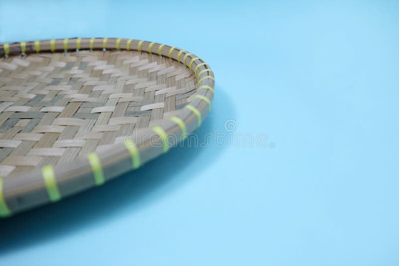 A Small Round Bamboo Wall Art or Tampah Bambu, a Typical Indonesian ...