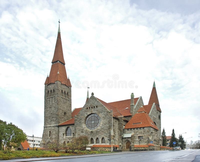 Tampere Cathedral in Tampere. Finland Stock Image - Image of tammerfors ...