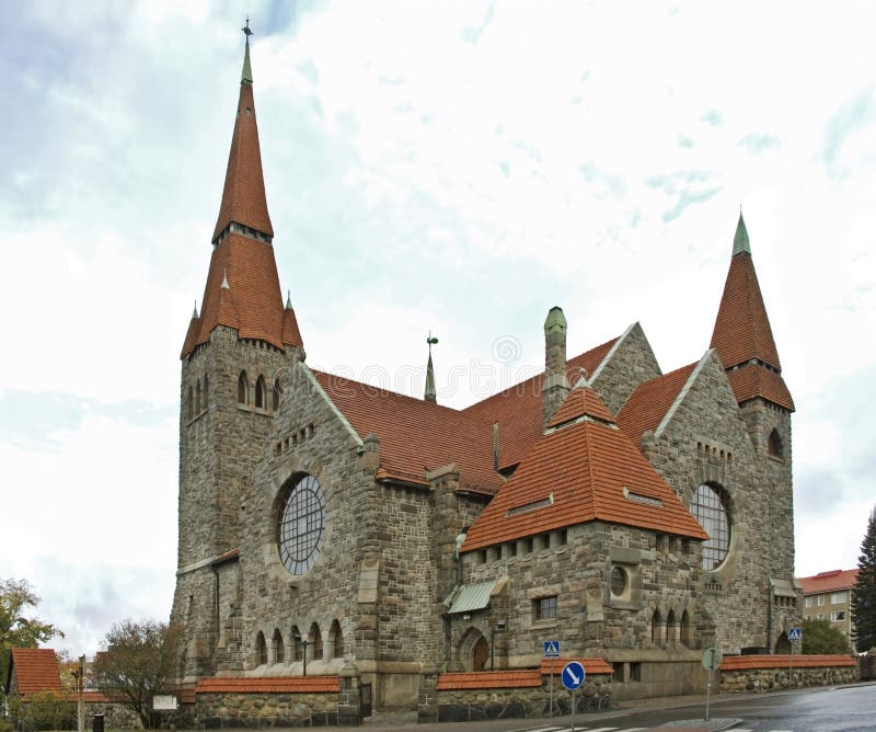 Tampere Cathedral in Tampere. Finland Stock Photo - Image of building ...