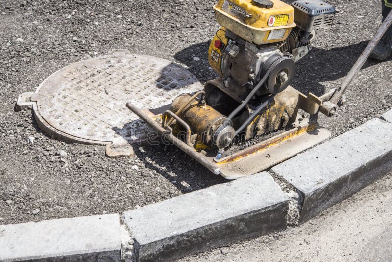 Tamping tool editorial stock image. Image of action, equipment - 97071684