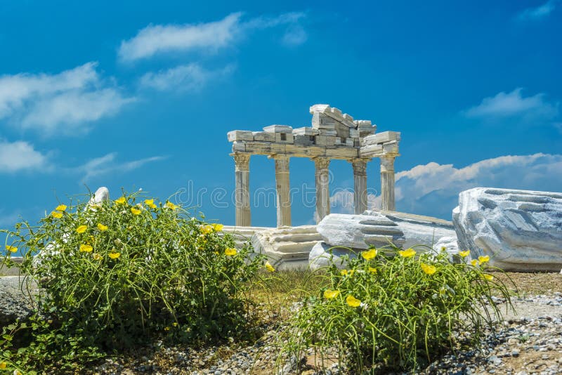 Tample of Apollon in Side stock photo. Image of travel - 94767192