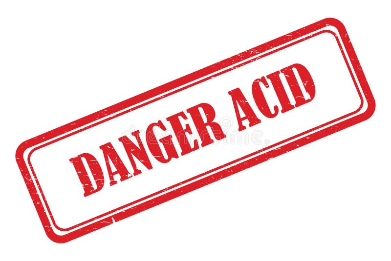 Pictogramme D'avertissement Acide De Danger Illustration de Vecteur ...