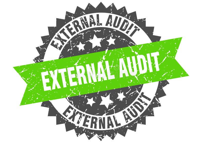Tampon D'audit Externe. Signe Cycle Grunge D'audit Externe ...