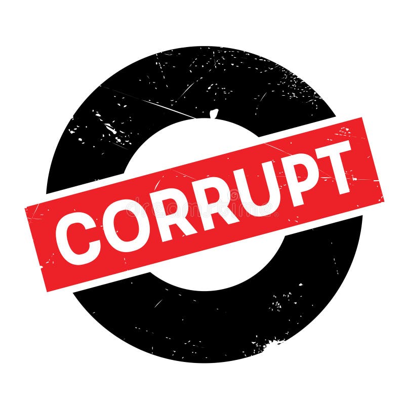 Tampon En Caoutchouc Corrompu Illustration de Vecteur - Illustration du ...