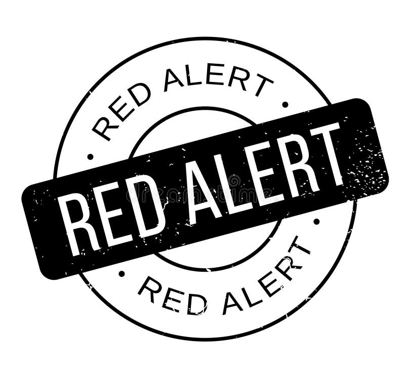 Tampon En Caoutchouc D'Alerte Rouge Illustration de Vecteur ...