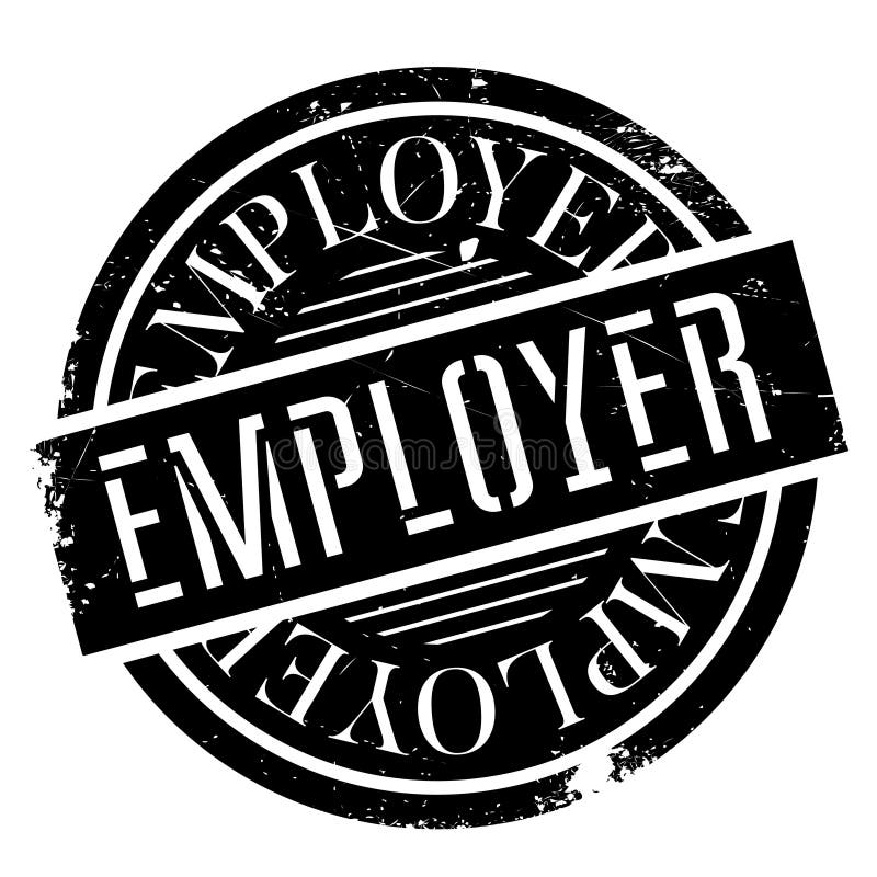 Tampon En Caoutchouc D'employeur Illustration Stock - Illustration du ...