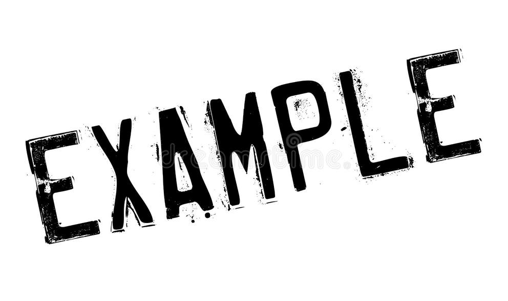 Tampon En Caoutchouc D'exemple Illustration Stock - Illustration du ...